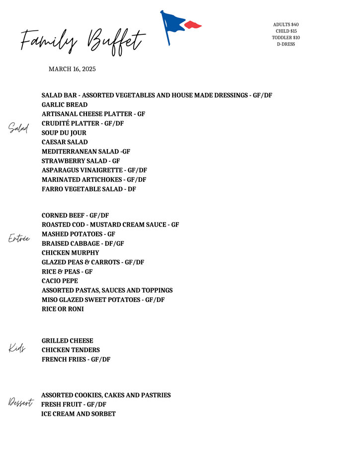 Menus - Beach Point Club – Mamaroneck, NY